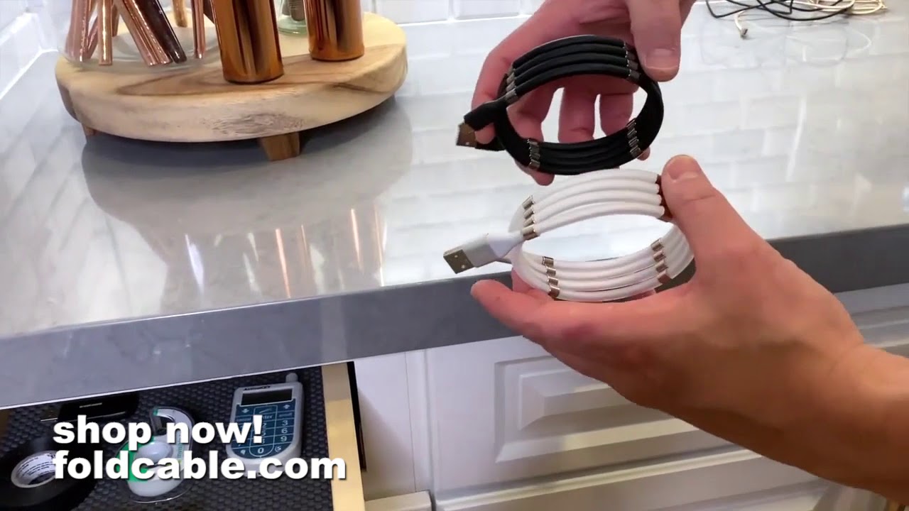Foldcable Charging Data Cables Redesigned - YouTube