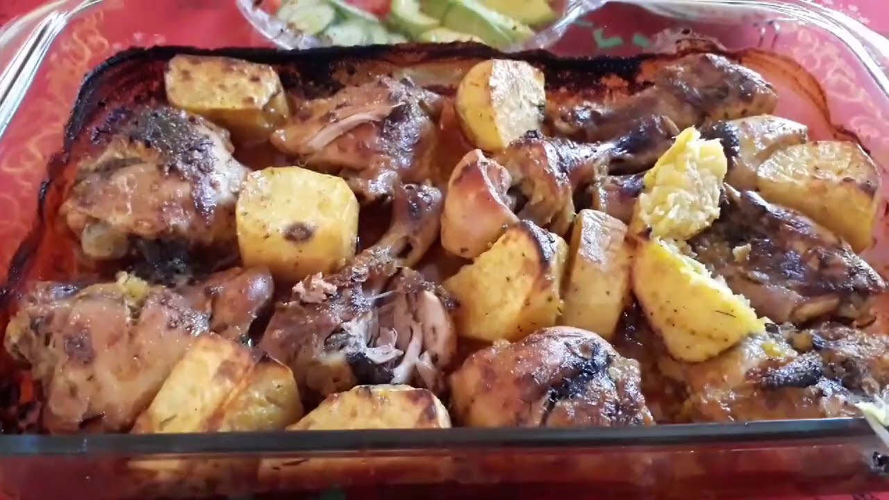 Você já comeu frango assado com batata doce? - YouTube