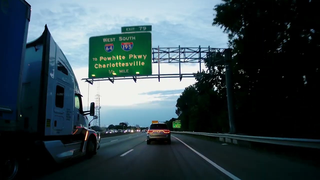Interstate 64 Westbound (Exits 190 to 183) | Virginia - YouTube