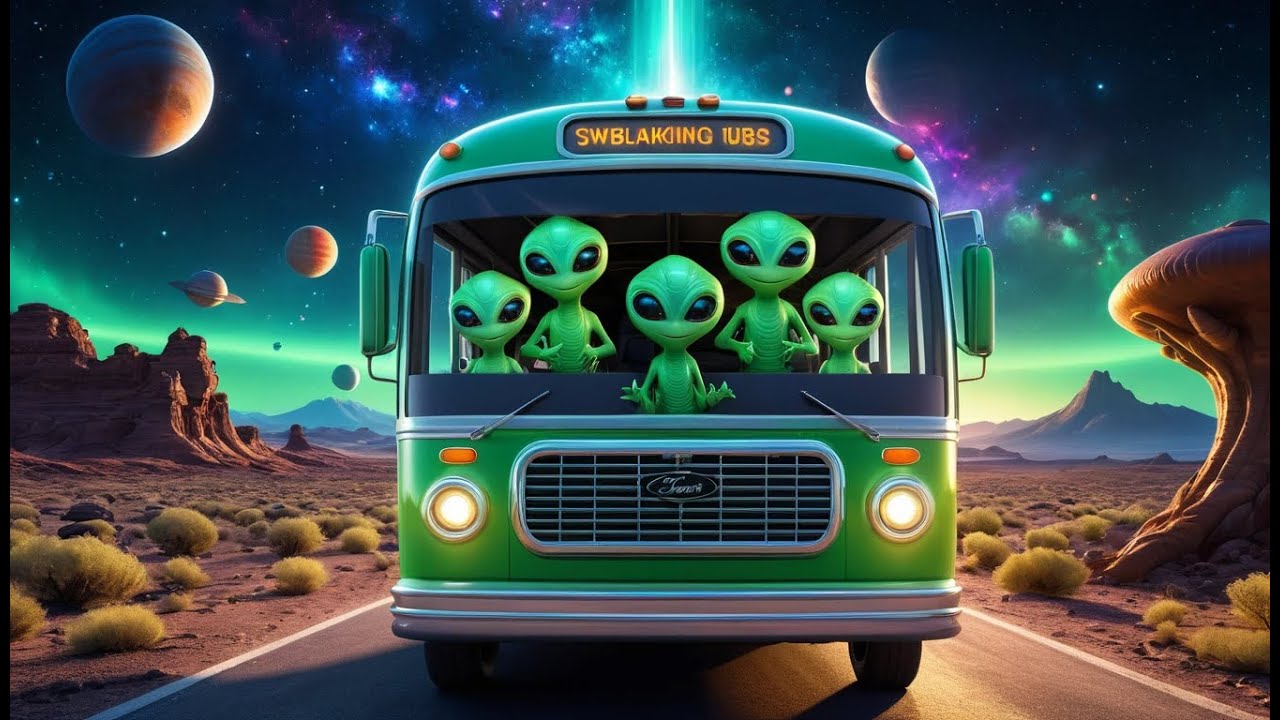 The Wheels on the Space Bus | Fun Space Adventure Song for Kids | Outer ...