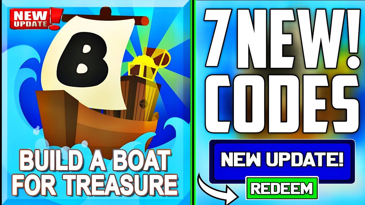 ALL NEW! BUILD BOAT FOR A TREASURE ROBLOX CODES 2025 - BUILD BOAT FOR A ...
