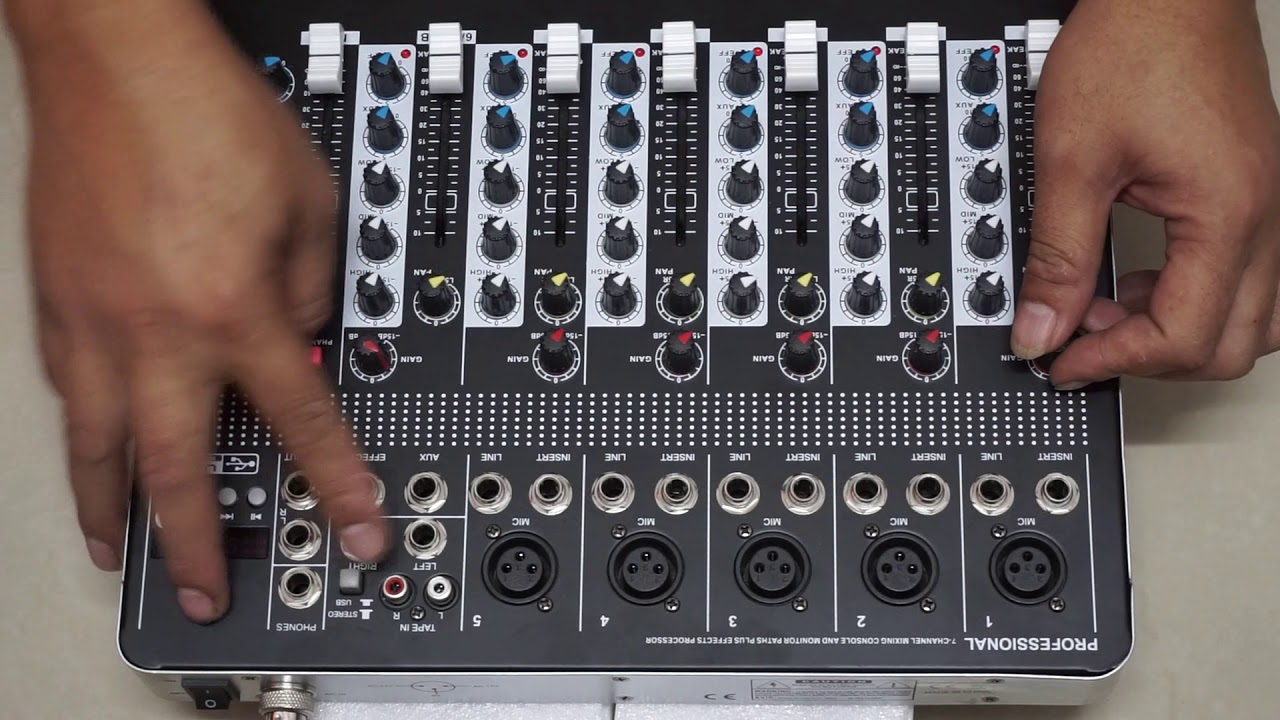 Unboxing | Testing - Professional 7 Channel Mic Line Audio - YouTube