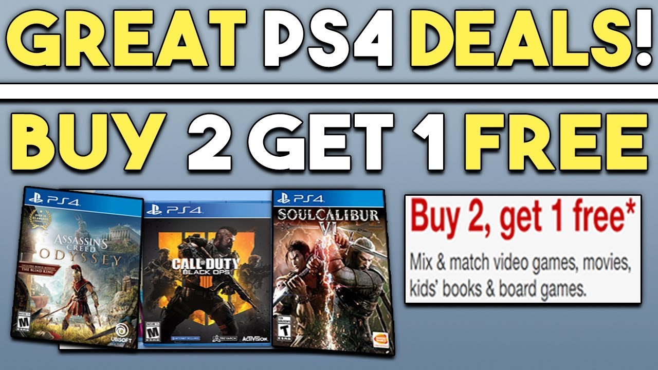 GREAT PS4 Game Deals! Buy 2 Get 1 FREE PS4 Deals + More! - YouTube