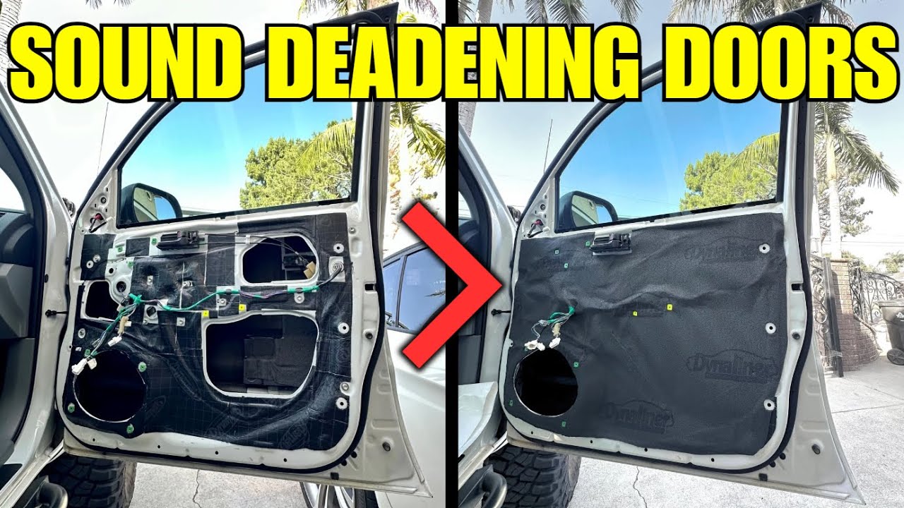 Sound Deadening My Tacoma With Dynamat | Part 3 Doors - YouTube