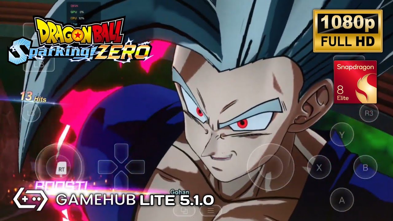 Dragon Ball Sparking zero setting Low 720p Gamehub lite 5.1.0 android ...