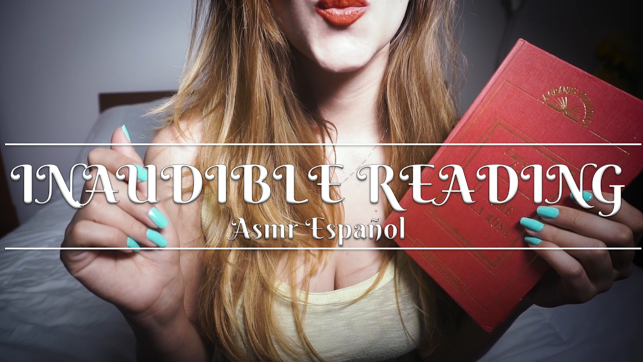 ⭐️ ASMR ESPAÑOL ⭐️ ️ INAUDIBLE WHISPER ️ READING A BOOK ️ Tapping and ...