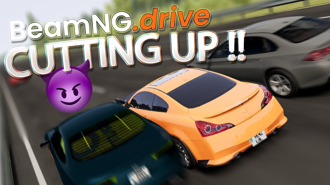 900hp Infiniti G37 POV | CUTTING UP IN 3 LANE TRAFFIC AUTOBAHN - BeamNG ...