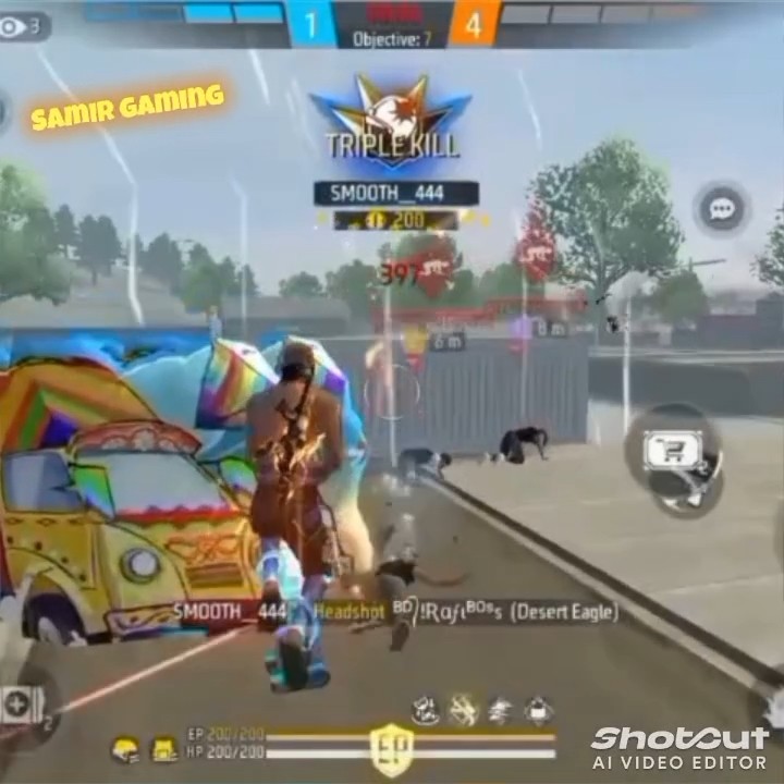 headsort in Samir gaming #freefire #shorts - YouTube