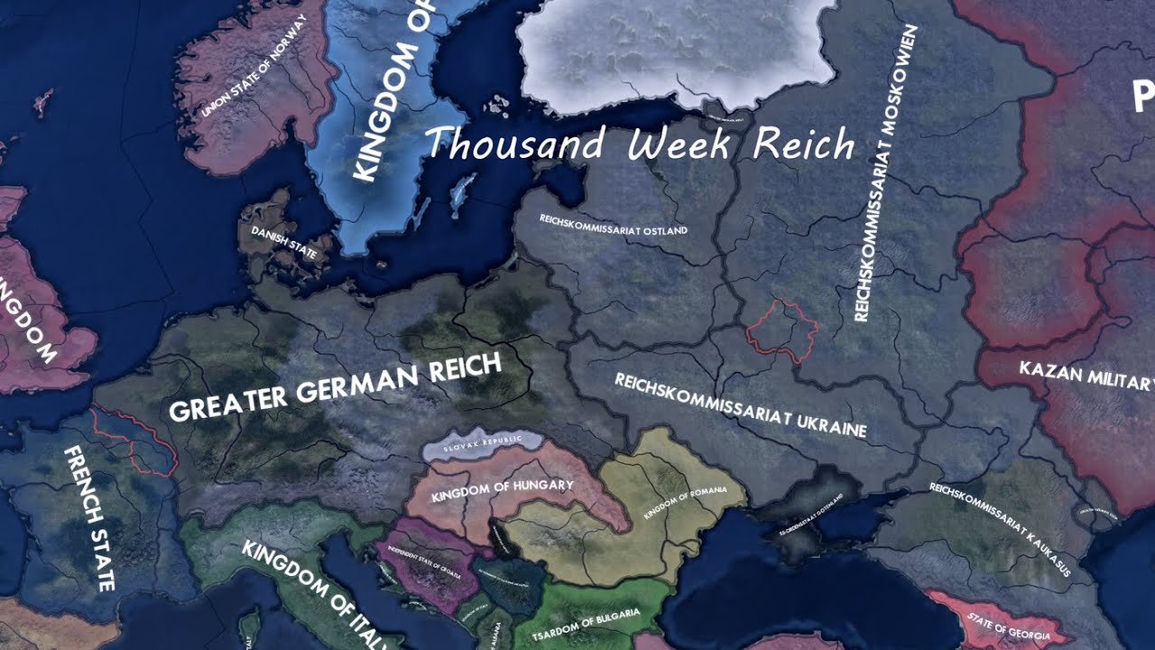 Hoi4 Thousand Week Reich 1952 - 1961 Timelapse (WW3) # 1 - YouTube