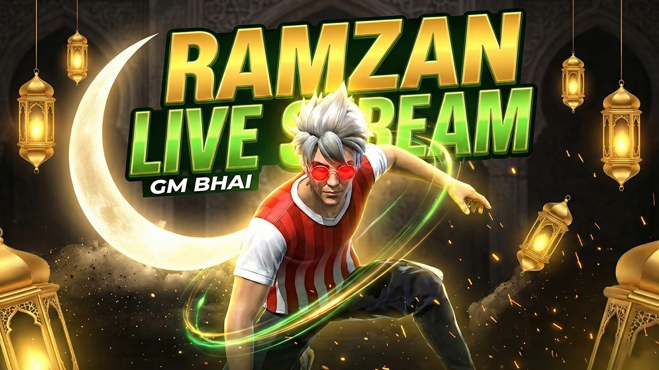 FREE FIRE RAMZAN LIVE STREAM 🌙 | Custom Rooms & Fun | GM Bhai Live ...