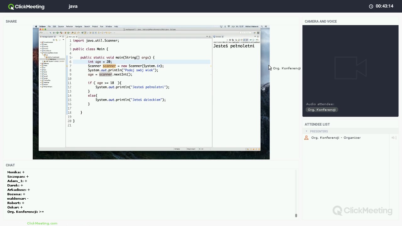 Kurs Java: Instrukcje warunkowe omówienie zadań - YouTube