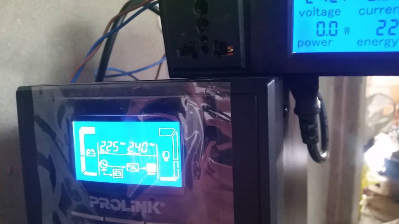 Prolink PRO901WS UPS with incorrect voltage sensor - YouTube