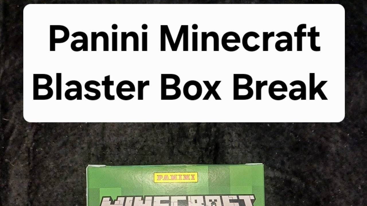 Panini Minecraft Blaster Box Break - YouTube