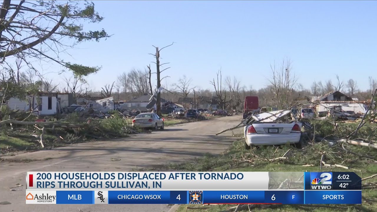 200 Households displaced after tornado rips through Sullivan, Indiana ...