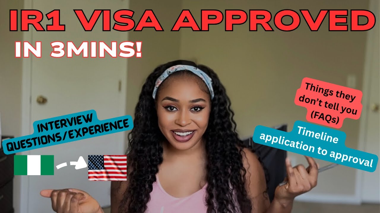 IR1 Visa Approved in 3 Minutes?! 🇳🇬 My Full Immigration Journey to the ...