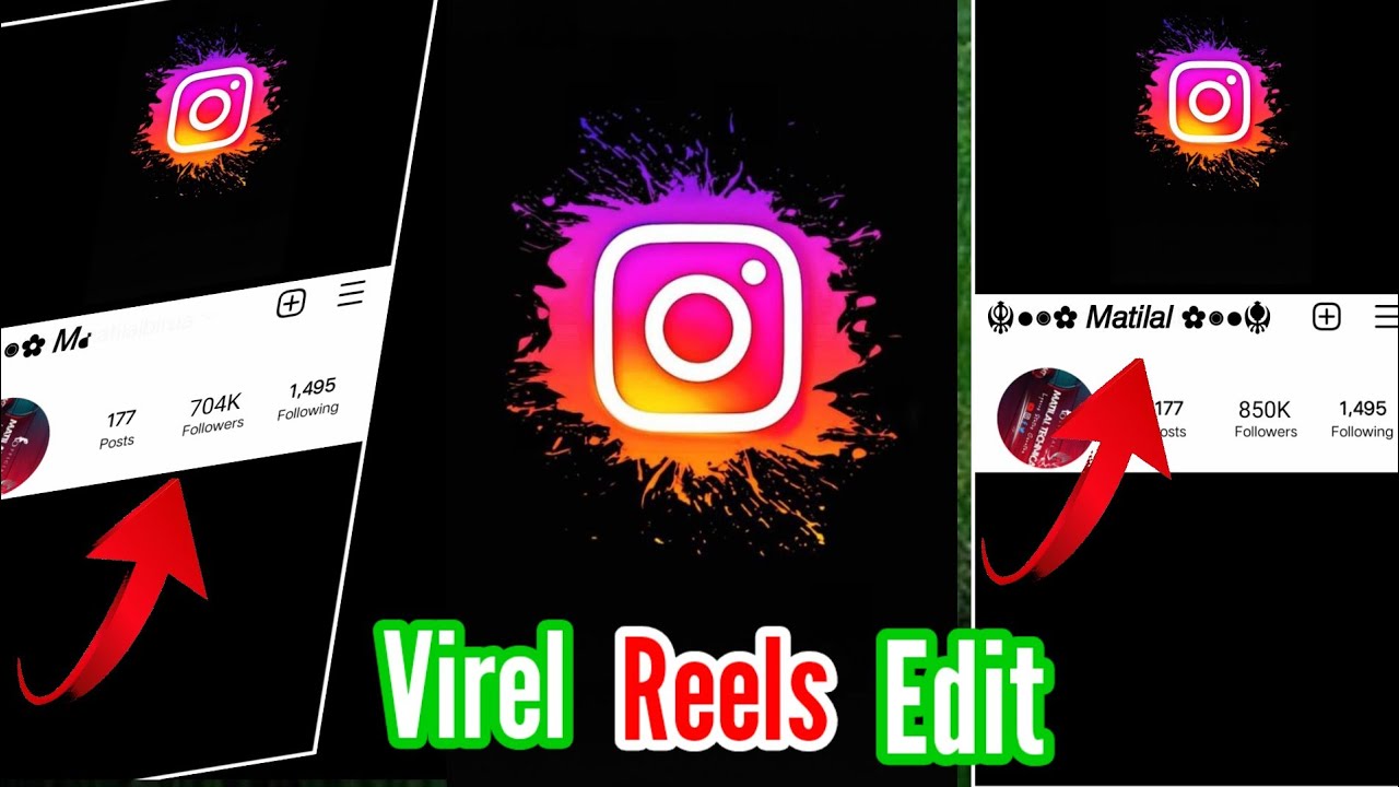 Instagram Profile Editing Reels Video Editing Tutorial Viral Reels ...