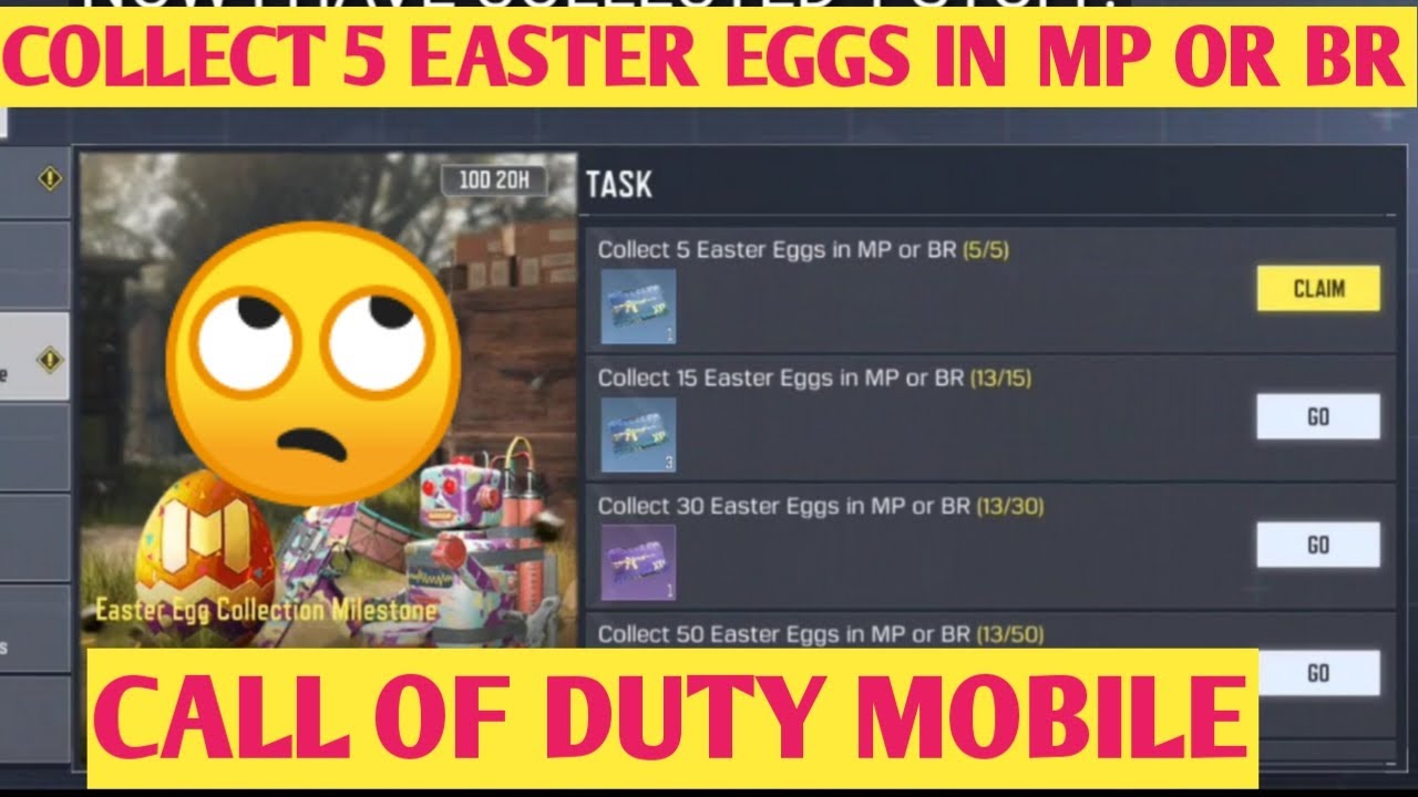 COLLECT 5 EASTER EGGS IN MP OR BR EASTER EGG COLLECTION MILESTONE AND ...