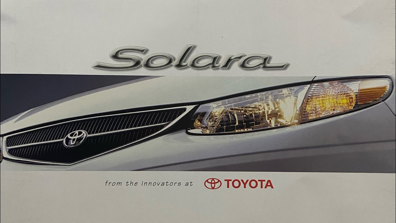 1999 Toyota Solara Brochure Review – Classic Coupe/Sedan Hidden ...