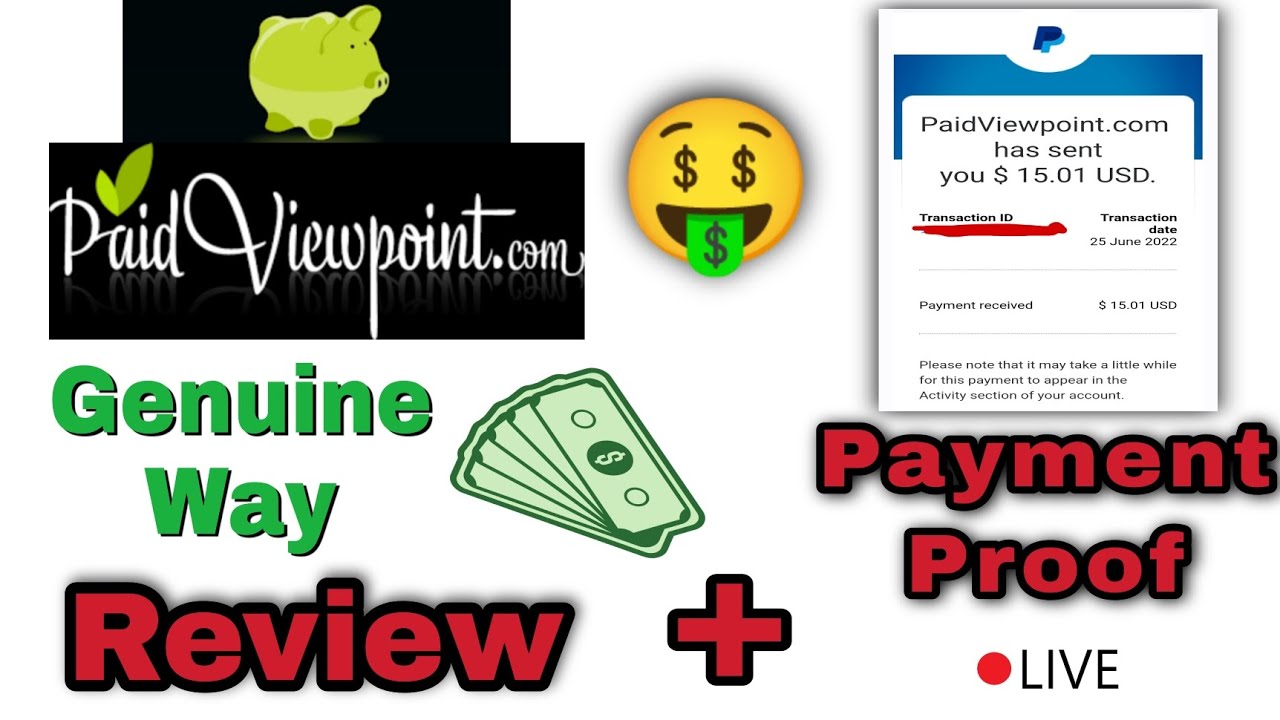 Paid Viewpoint Review + 🔴Live Payment Proof (Personal Piggy Bank) - YouTube