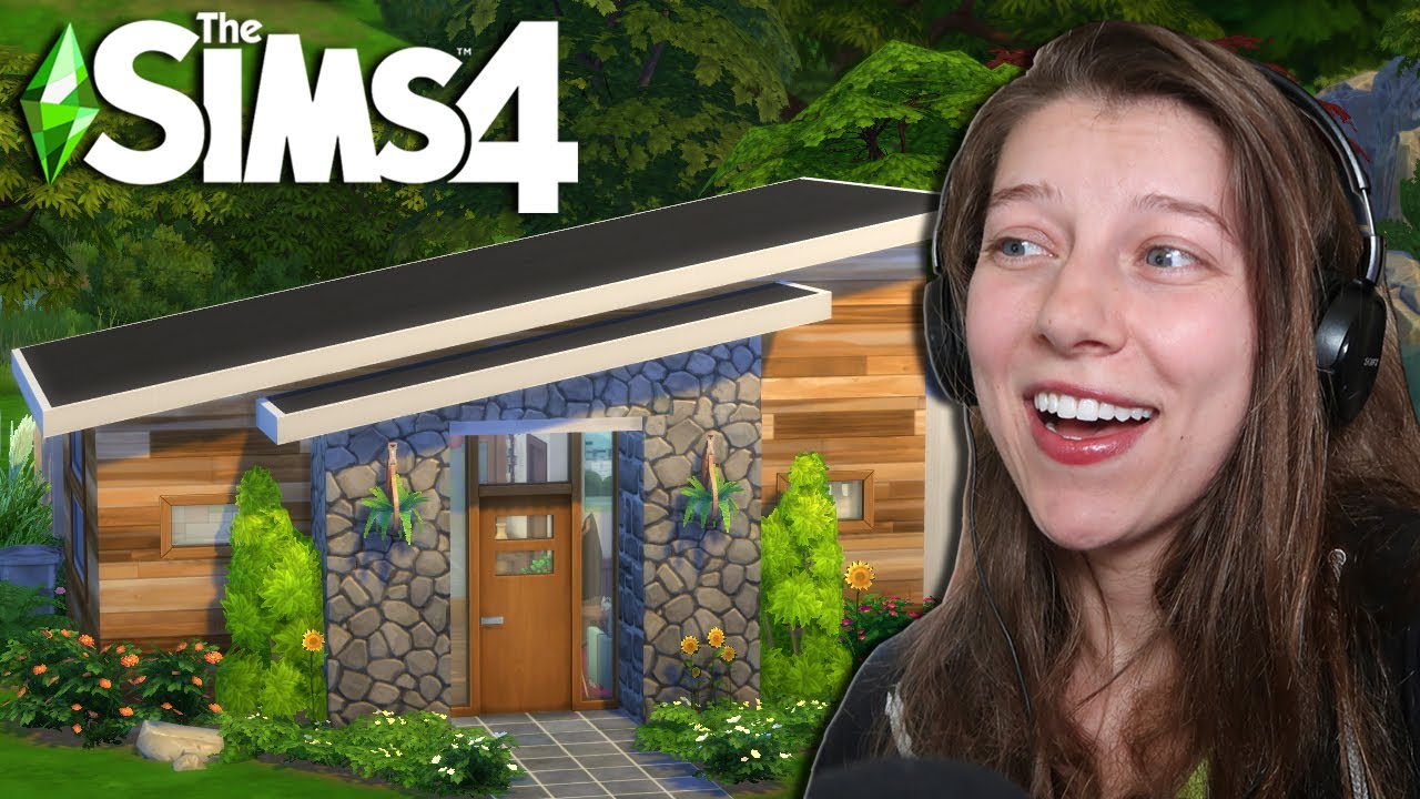 The Sims 4 Tiny Brown Mid-Century Speed Build! [MEMBERS ONLY] - YouTube