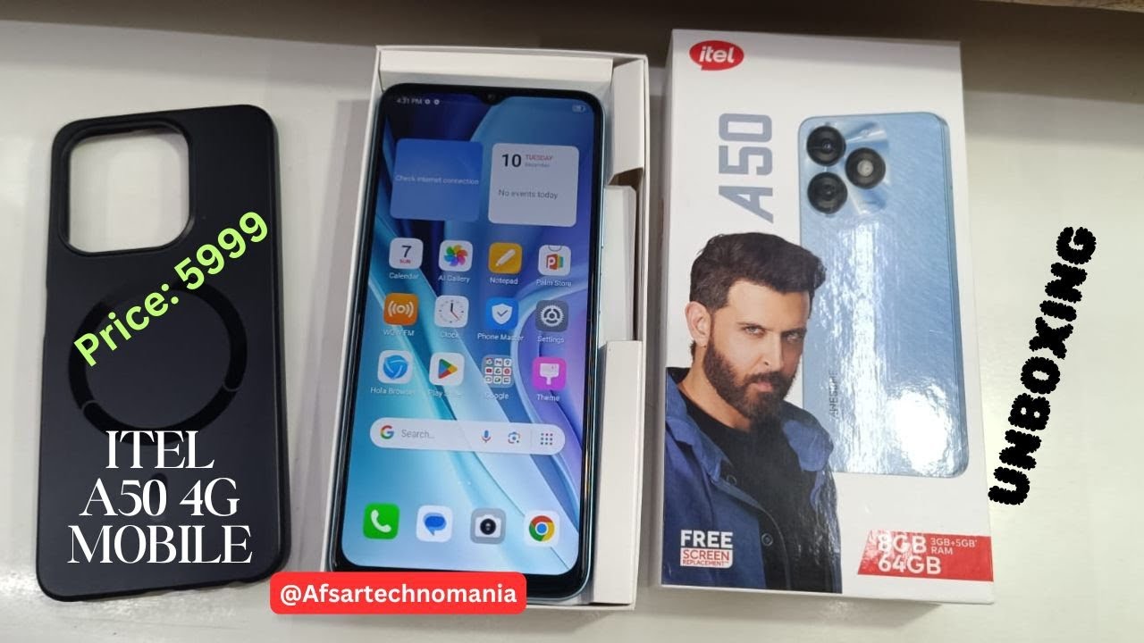 Itel A50 4G mobile unboxing under 5999.📲#itela50 #newlaunch #smartphone ...