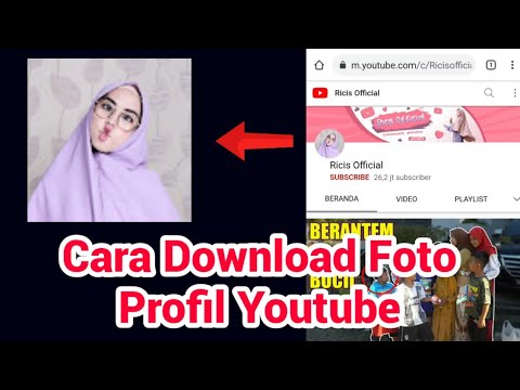 Cara Download Foto Profil Youtube