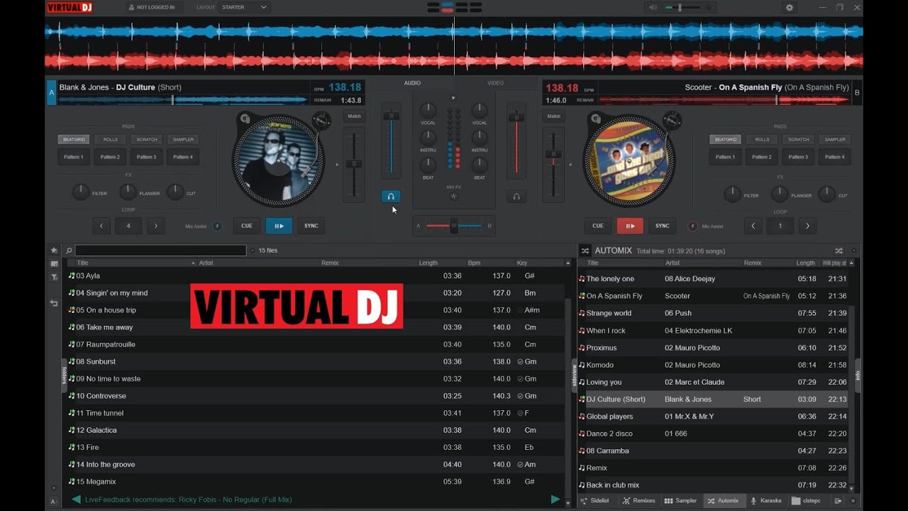 Virtual DJ - video návod pro začínající DeeJay-e - YouTube