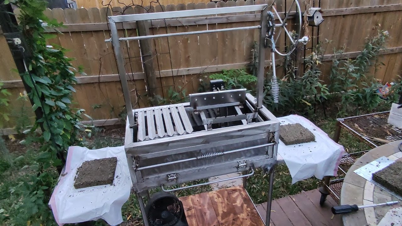 Santa Maria Stainless Steel DIY Grill Build With Skewer Option - YouTube