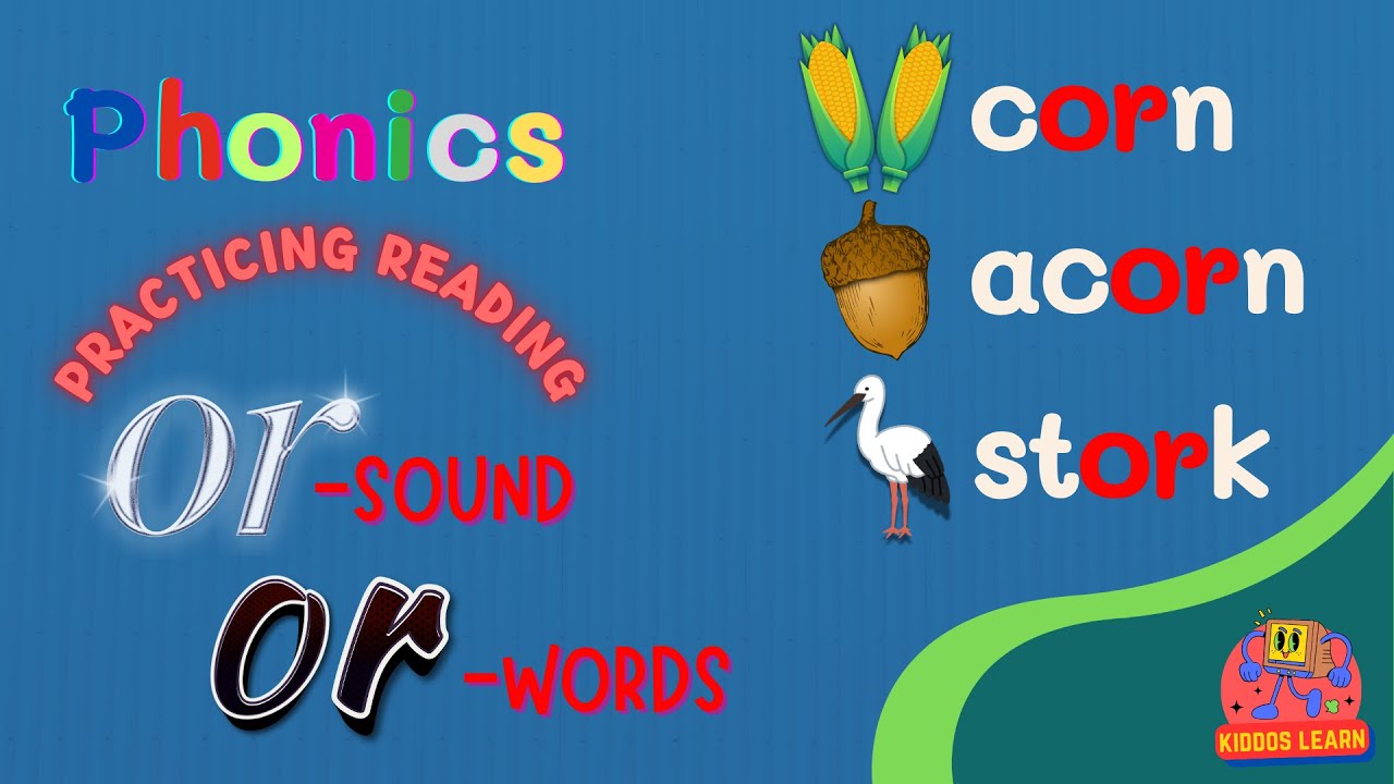 Jolly Phonics "or" Sound | Learn "or" Words with Fun Phonics |"or ...