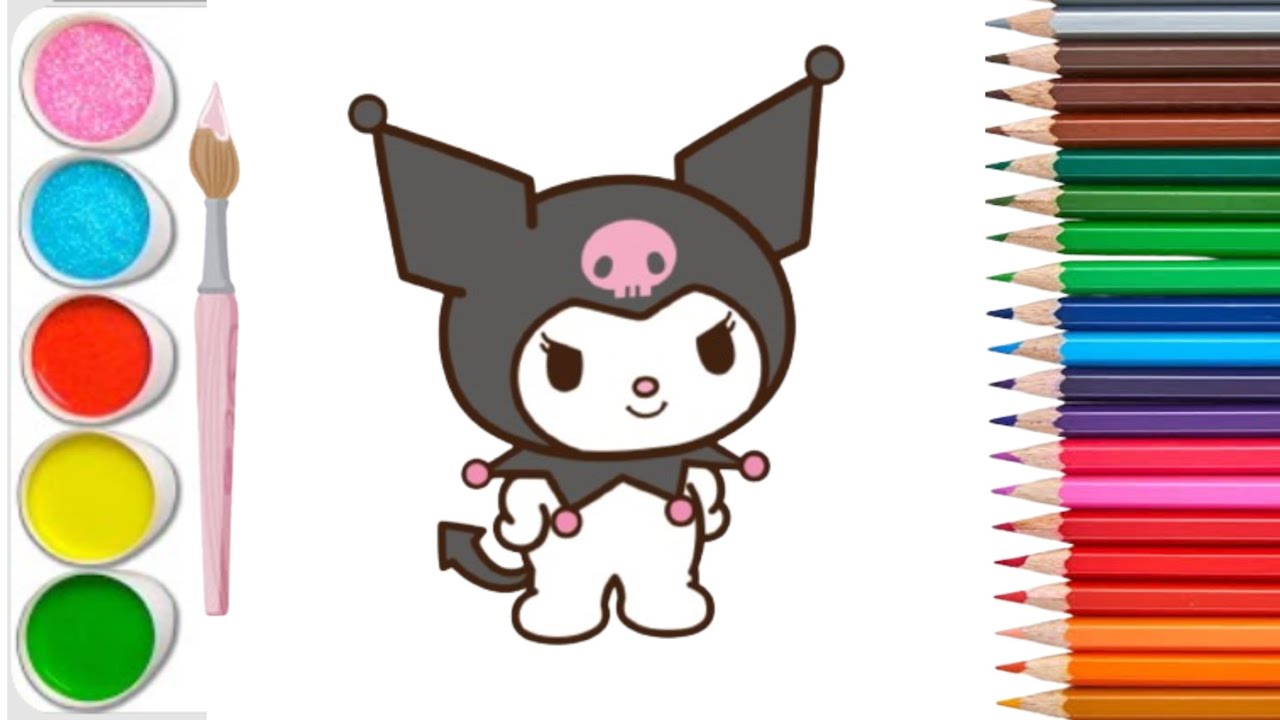 How to draw kuromi/Easy drawing/simple drawing ideas for beginners ...