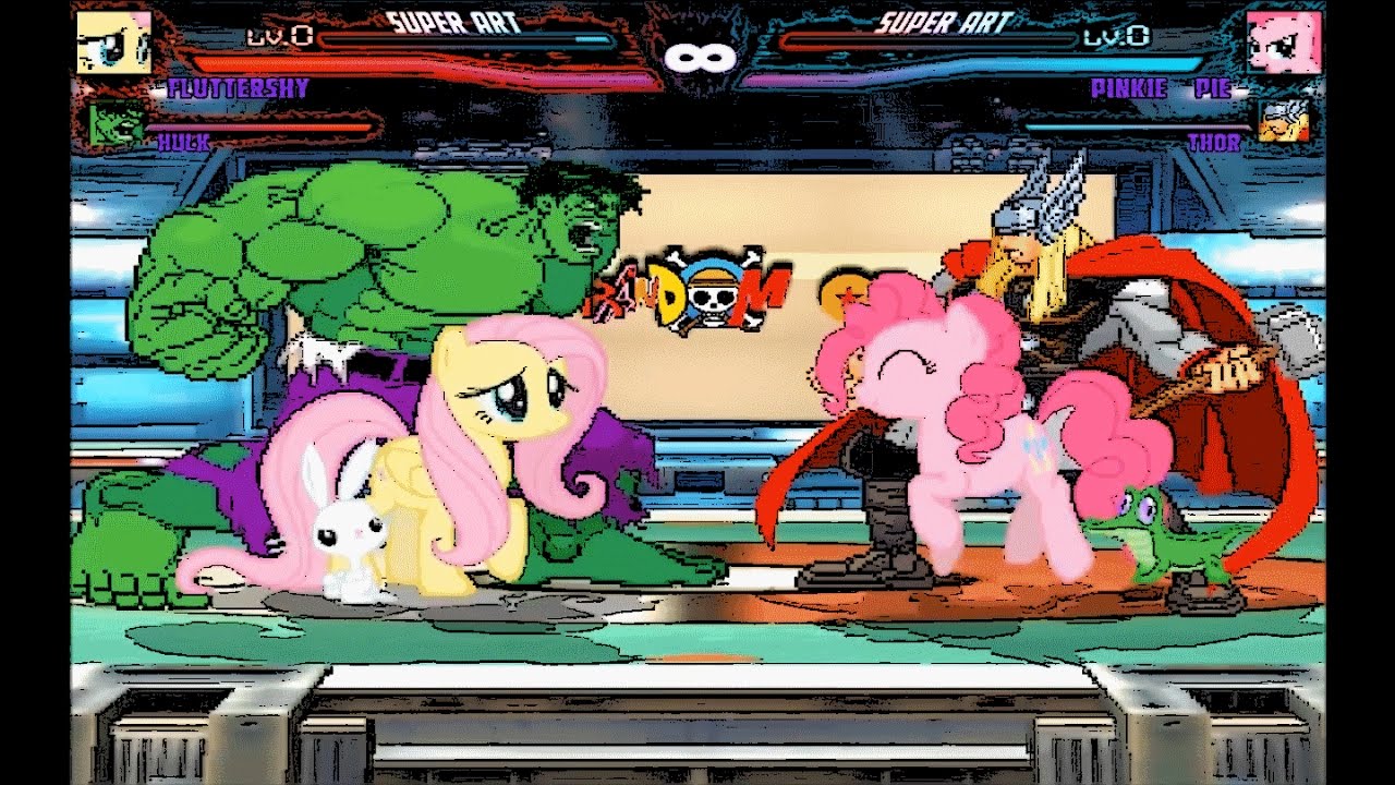 Mugen : Team Fluttershy & Hulk Vs Team Pinkie Pie & Thor (Request ...