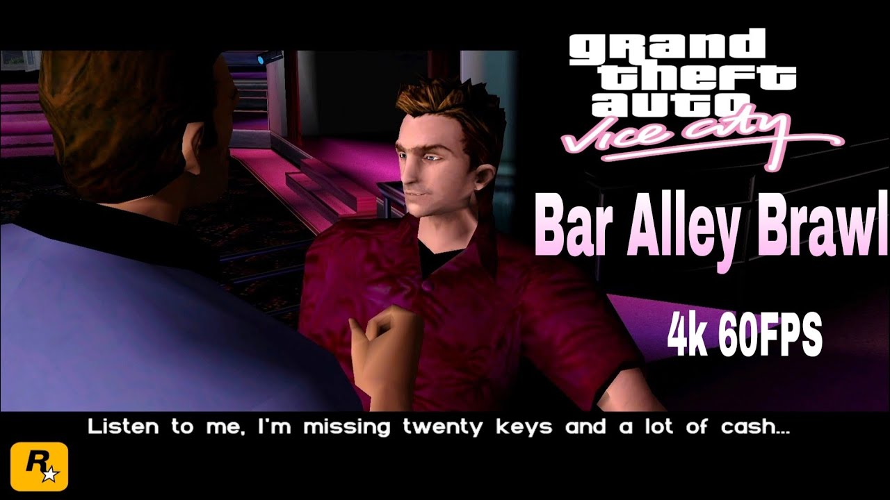 GTA vice City mission Bar Alley Brawl 4k 60fps HDgameplay 💻 - YouTube