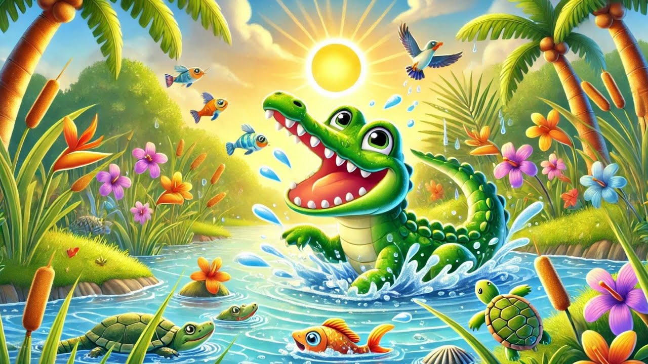 Snap Snap Crocodile Song | Fun Animal Adventure Song for Kids | Pamuk ...