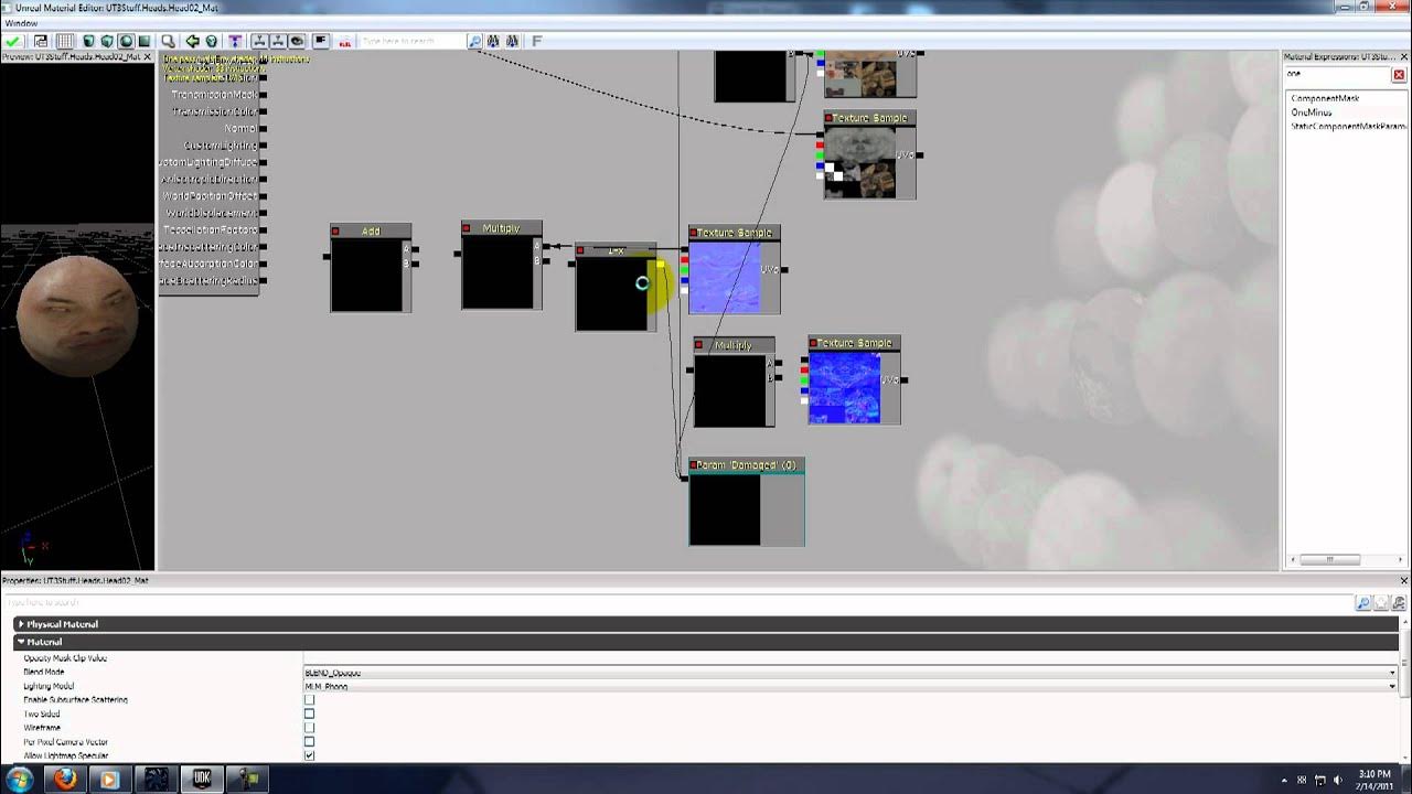 UDK Dynamic Material tutorial pt1 - YouTube