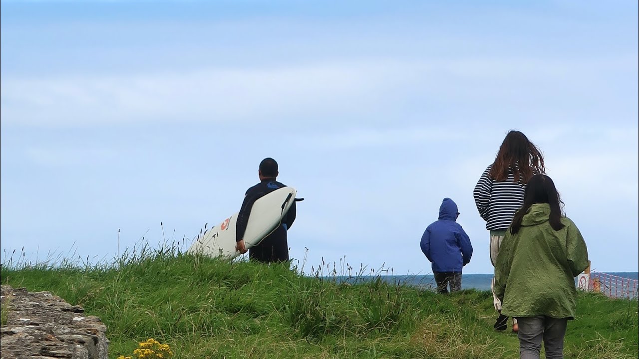 Surfing Easkey Beach, Ireland - YouTube