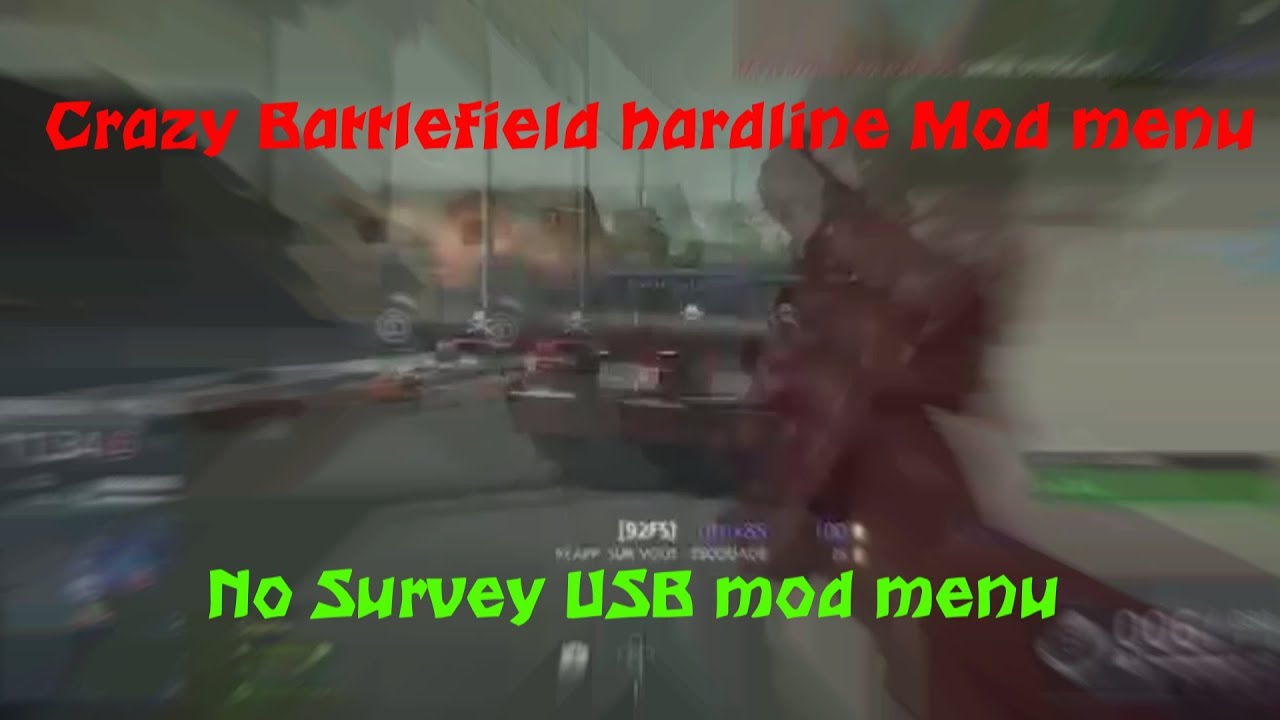 Battlefield hardline crazy mod menu no survey USB Xbox360,PS3,Xbox one ...