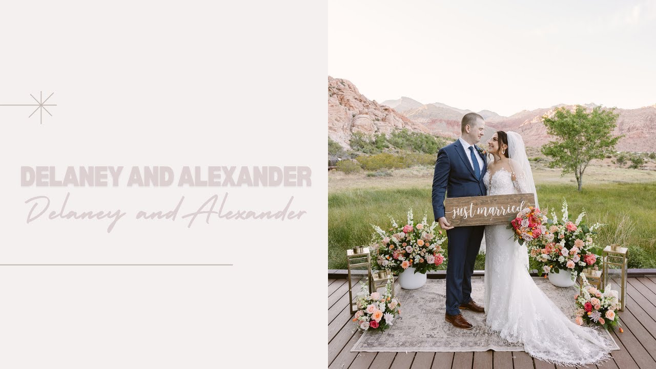 Delaney and Alexander's Enchanting Red Rock Canyon Wedding - YouTube