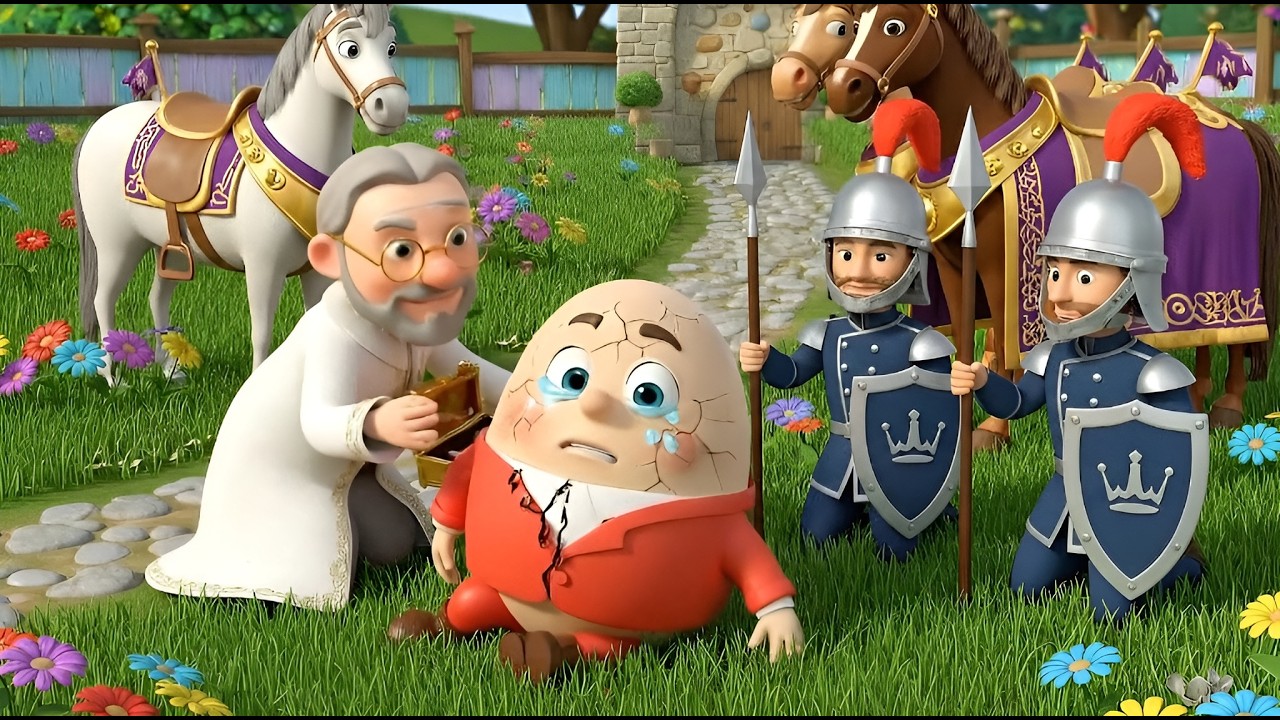 Humpty Dumpty’s Big Fall 😱 | New 3D Cartoon Song for Kids | Fun Nursery ...