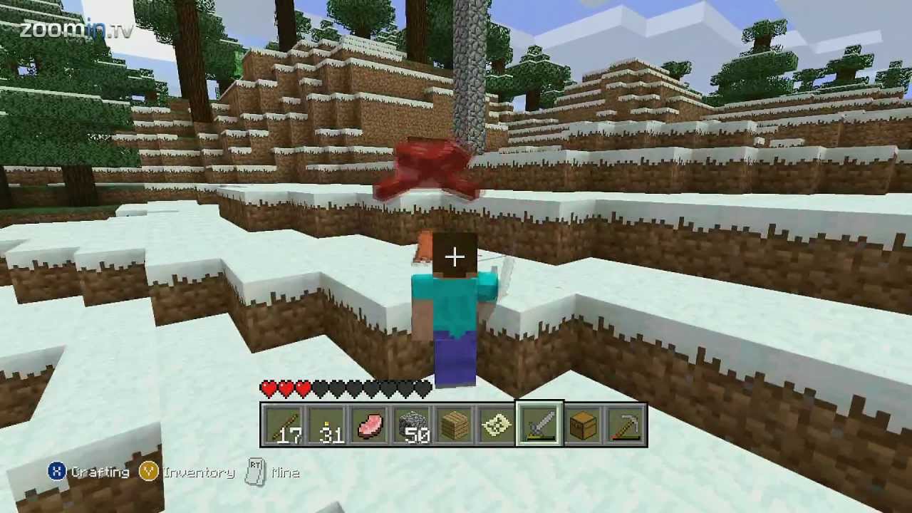 Minecraft Xbox 360 Edition - Building a home and exploring hidden caves ...