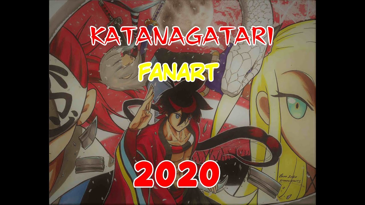 KATANAGATARI FANART DRAWING - YouTube