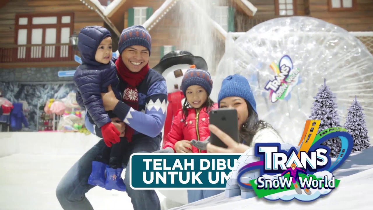TRANS SNOW WORLD TICKET Telah Di Buka Untuk Umum - YouTube