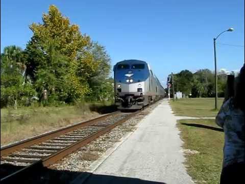 (Arrival) Amtrak Train #97-Silver Meteor Palatka, FL 10/23/10 - YouTube