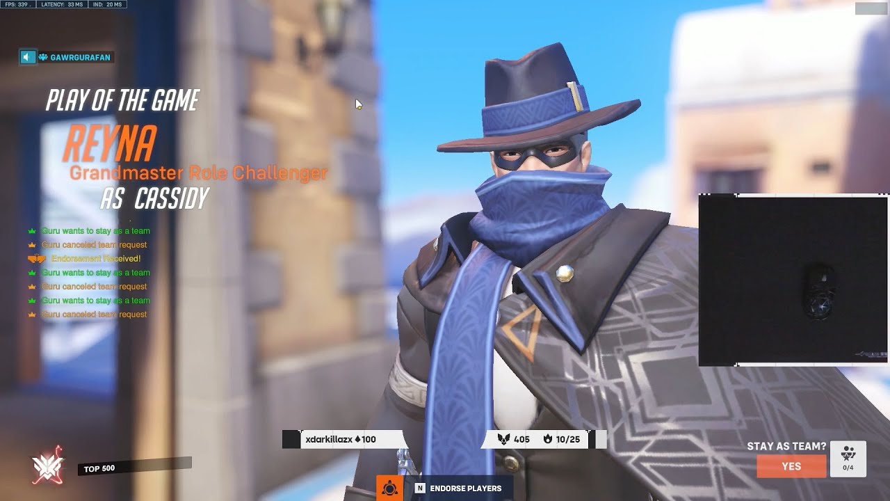 Potg Gale Cassidy Widowmaker Overwatch 2 Season 5 Gameplay Top 500