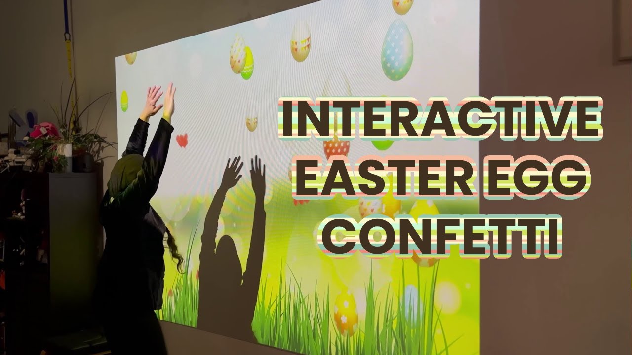 Easter Egg Confetti | interactive display floor or wall projector game ...