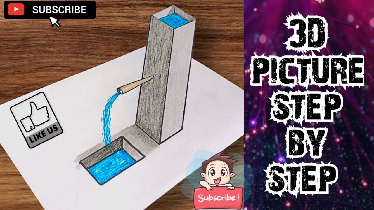 3D Drawing Tutorial: How to Create the Illusion of Depth on Paper - YouTube