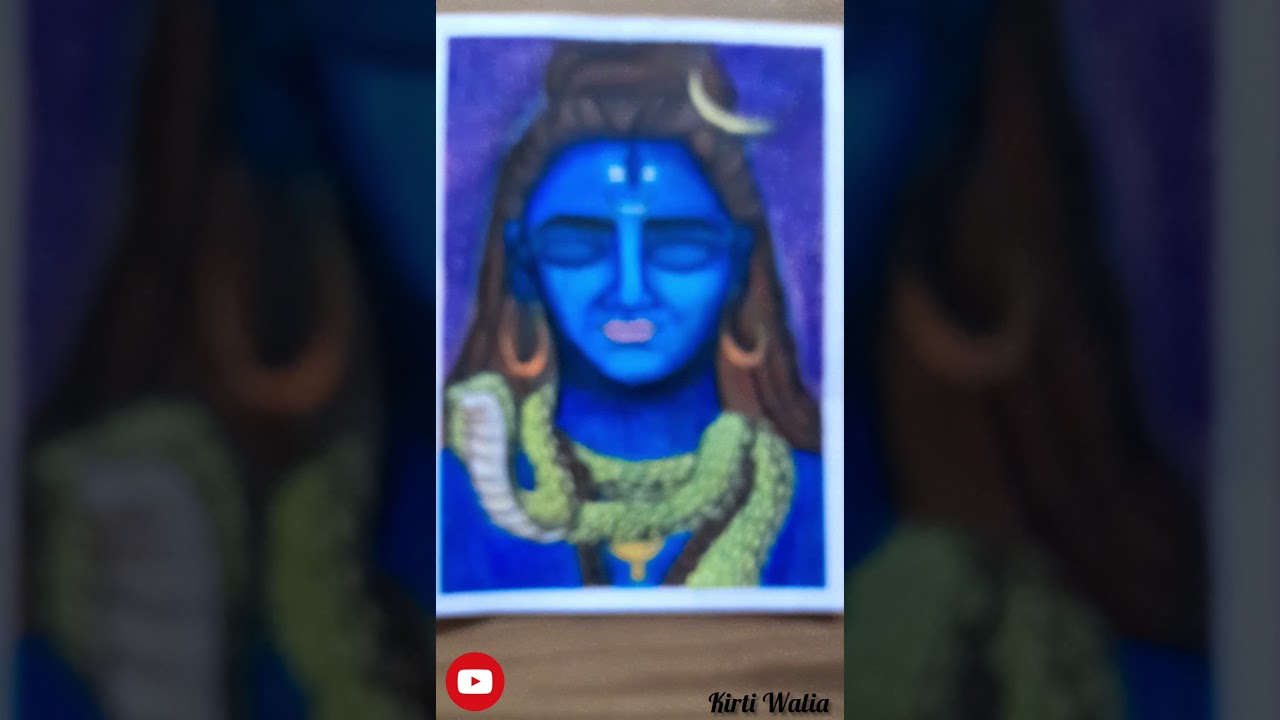 Recreated drawing of lord shiva from DIY with Indrani......🖌 Kirti ...