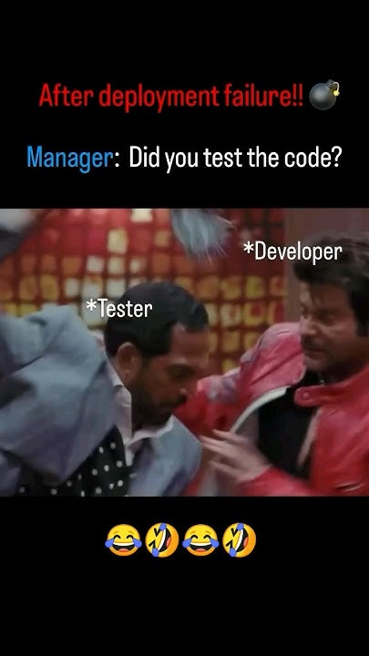 Tester Developer & Manager 😀 | #shorts #ytstudio #funny #tester # ...