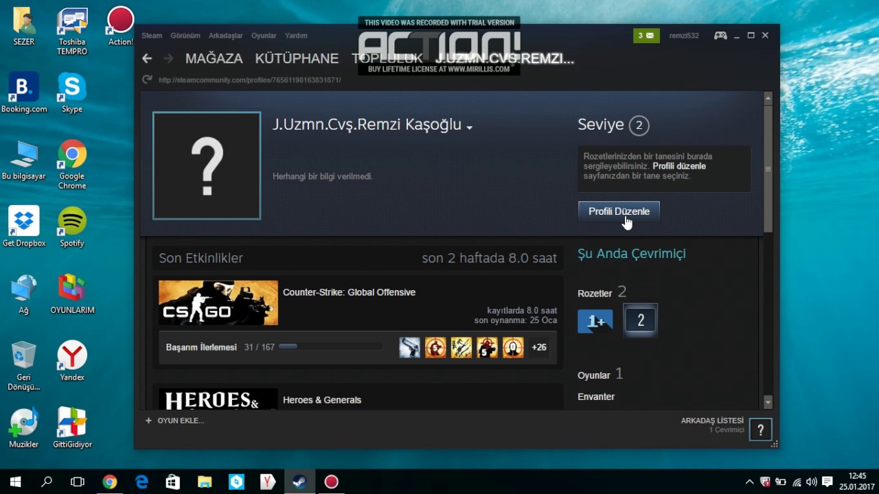 Steam Nick Değiştirme 2017 [SESLİ ANLATIM] !! - YouTube