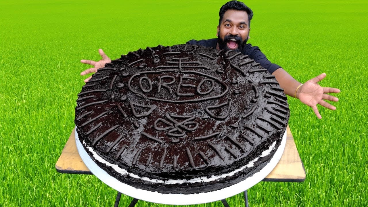 Oreo Chocolate Cake | Giant Oreo Cake Recipe | ഒറിയോ ബിസ്‌ക്കറ് കൊണ്ട് ...