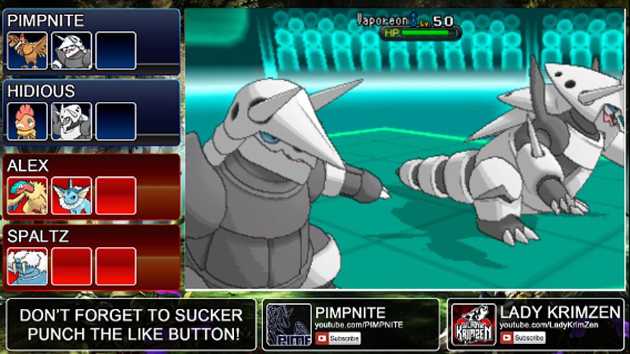 Pokemon X and Y WiFi Battle - PIMPNITE/Hidious Vanity VS Alex/Spaltz ...